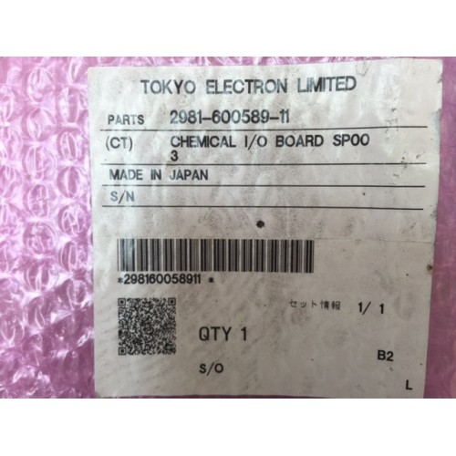 TEL 2981-600589-11 CHEMICAL I/O BOARD SP003